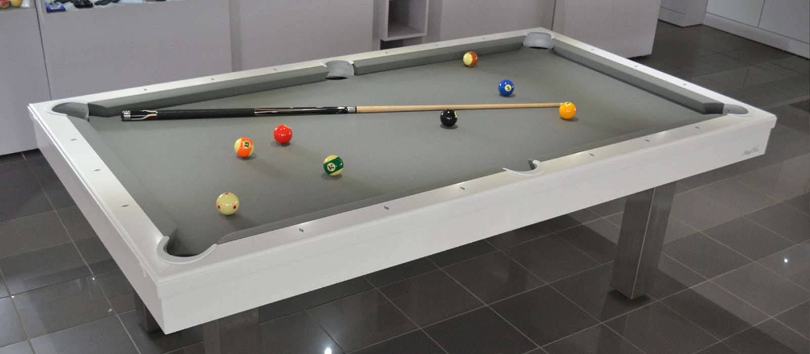 Dark Walnut Turned Leg Pool Table 6ft / 7ft – Elegant Leisure